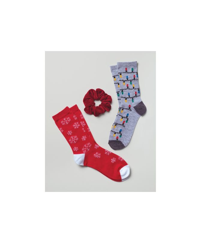 Christmas Socks with Scrunchie | Avon