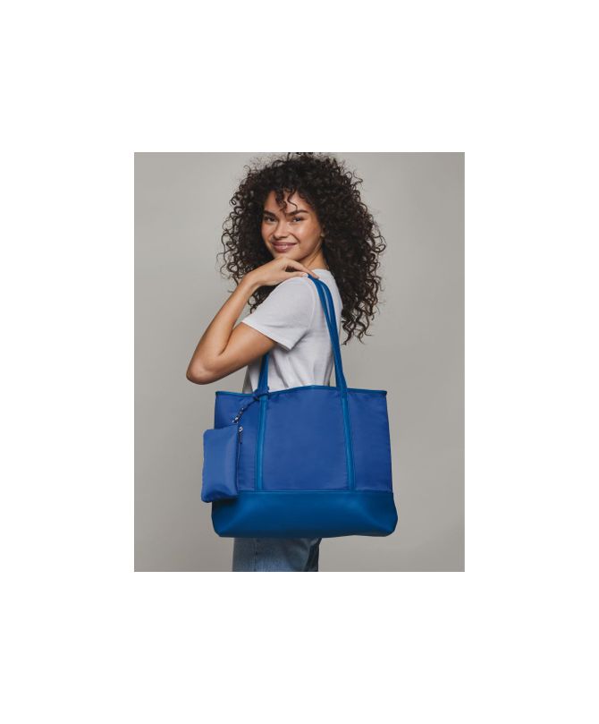 Blue Shiny Tote| Avon