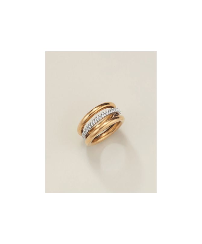 Stainless Steel Luxe Two-Tone Orbit Ring | Avon