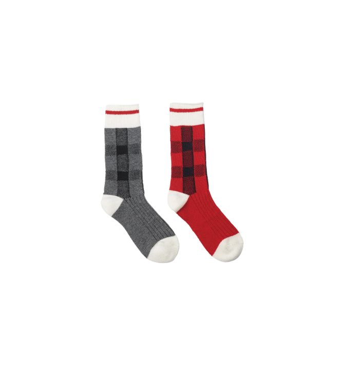 2 Pack Plaid Boot Socks