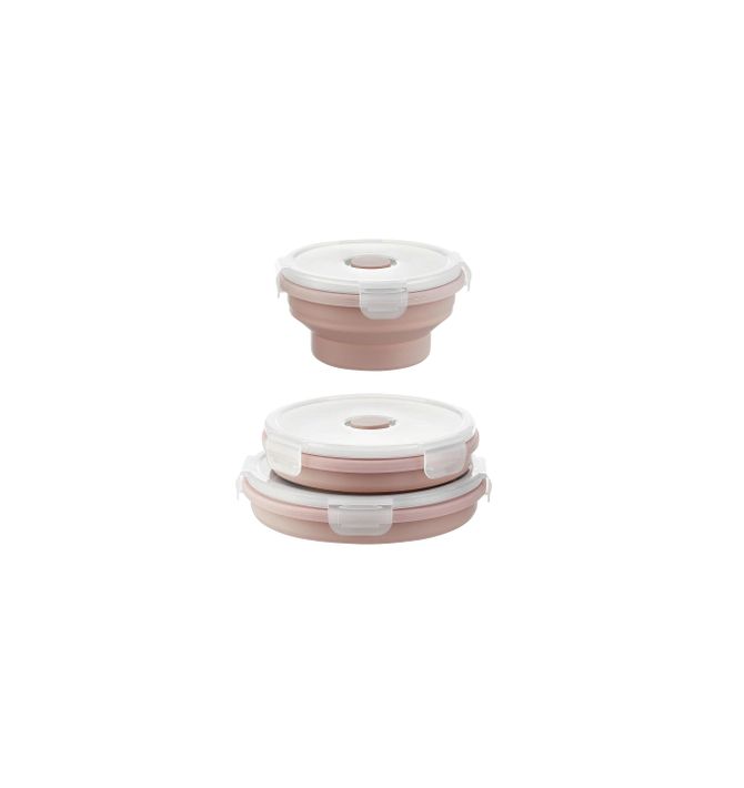 Collapsible Food Container with Lid, Set of 3| Avon