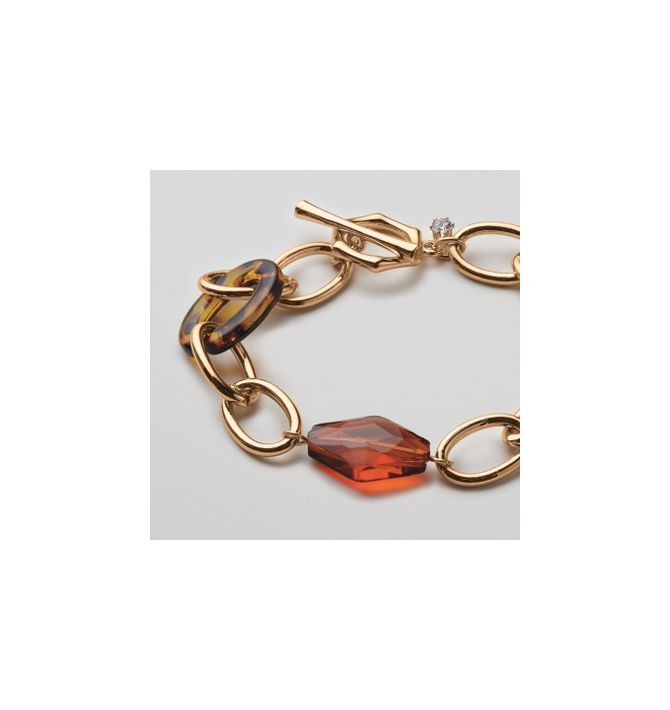 Leopard Chain Link Toggle Bracelet | Avon