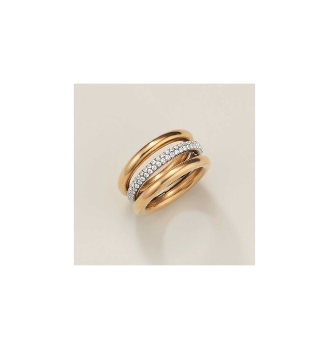 Stainless Steel Luxe Two-Tone Orbit Ring | Avon