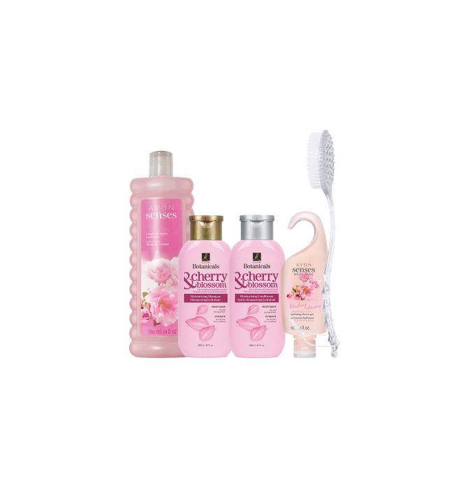 Cherry Blossom 5-Piece Bath Set